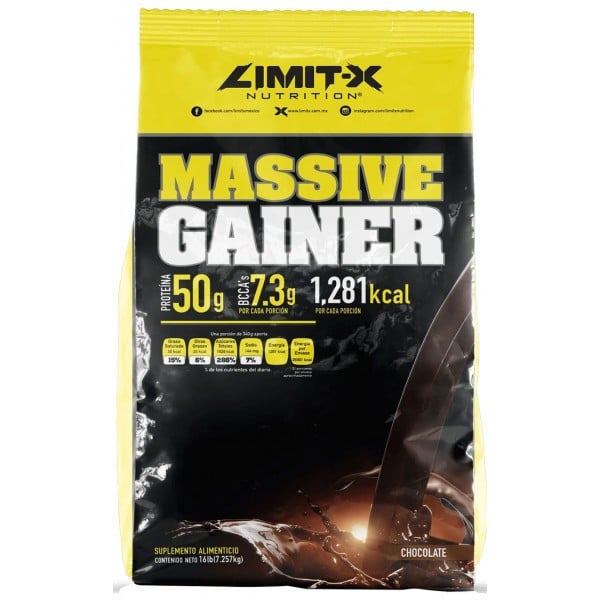 Massive Gainer Limit-X Nutrition | Ganador de Peso 16 Lb